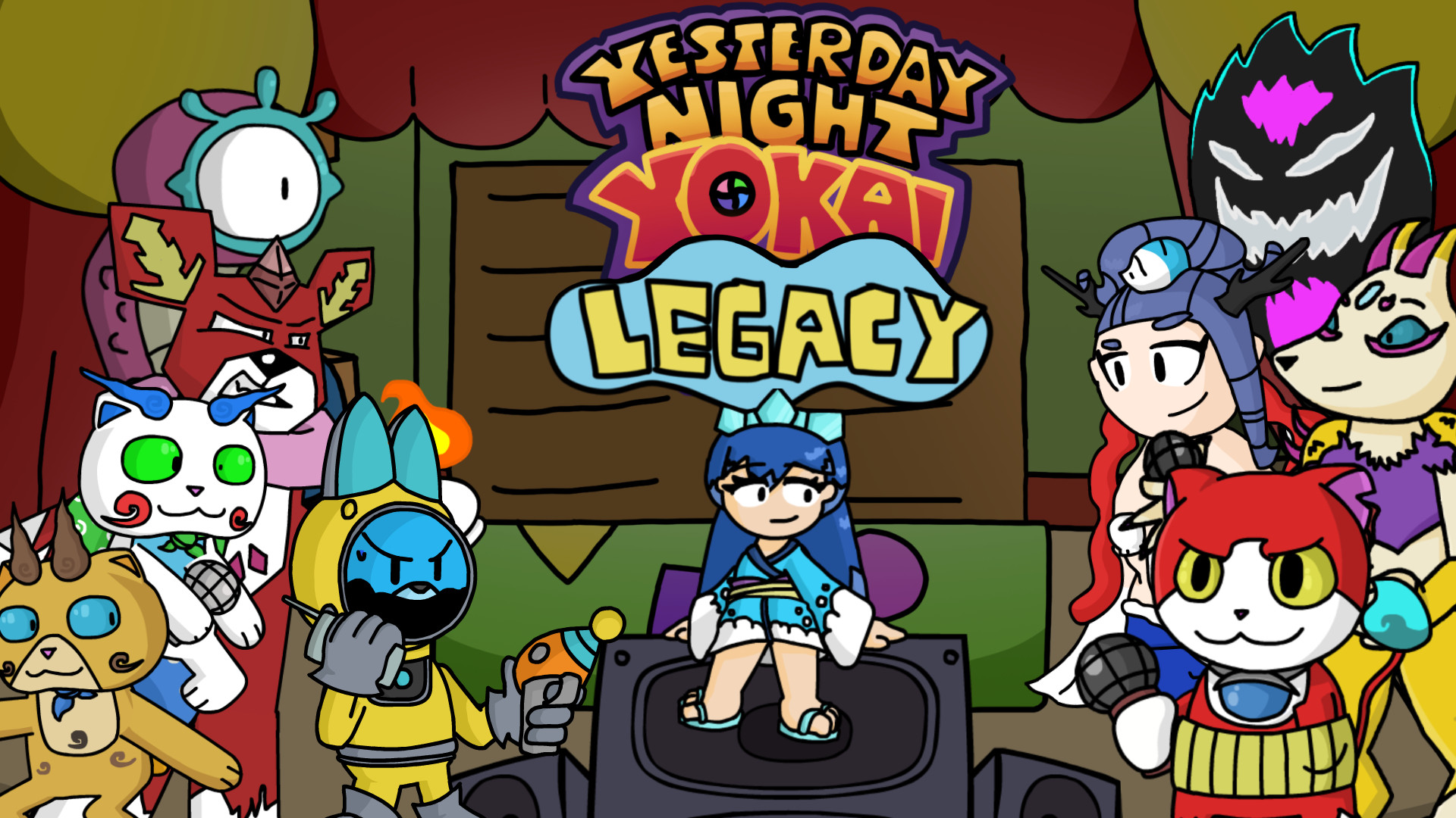 Yesterday Night Yo-kai (LEGACY)/V1 Mod for Friday Night Funkin' | FNF Mods