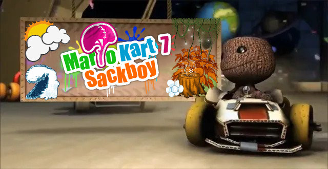 sackboy from Little Big Planet Mod for Mario Kart 7 | MK7 Mods