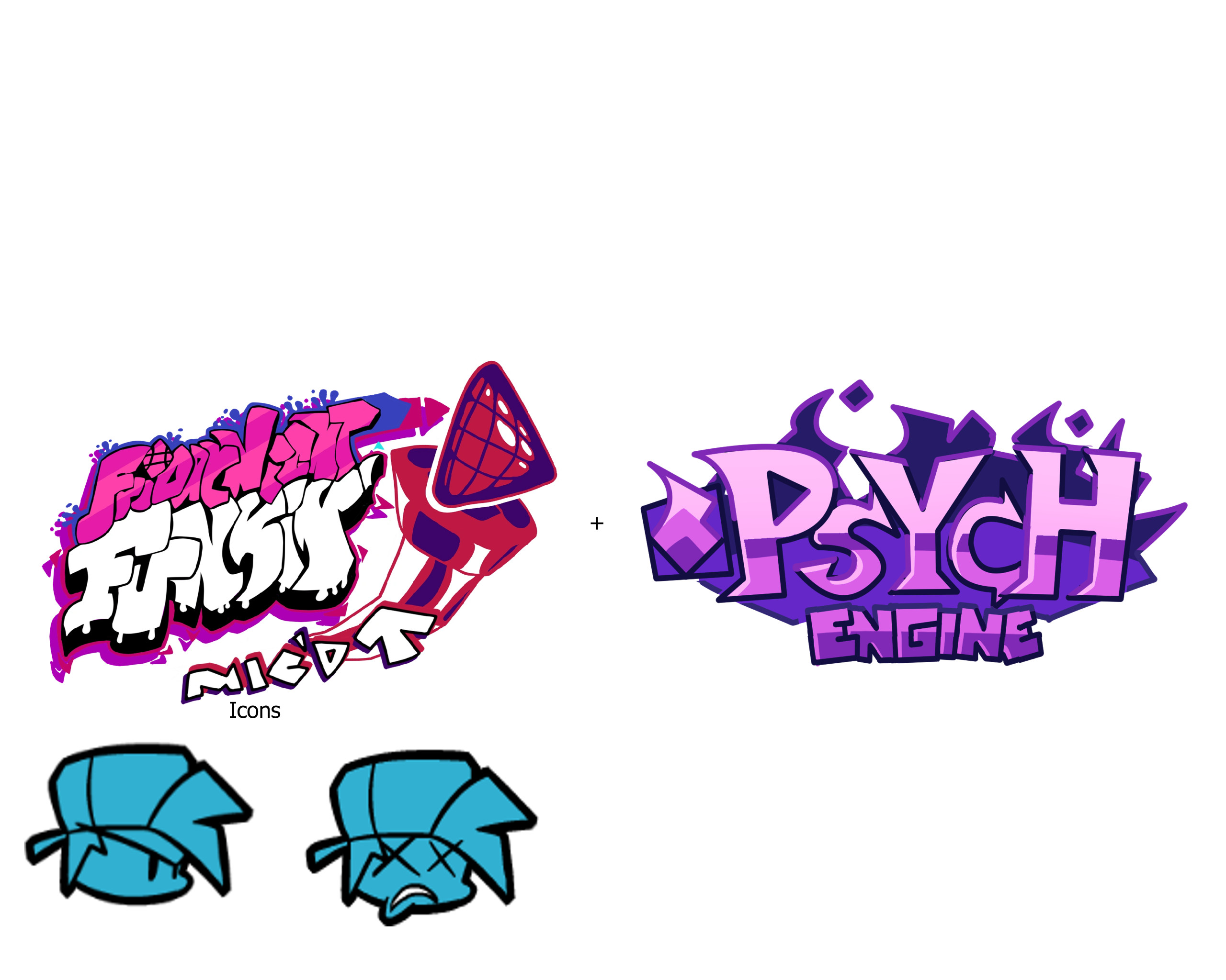 Mic Up Engine Icons For Psych Engine Mod for Friday Night Funkin' | FNF ...