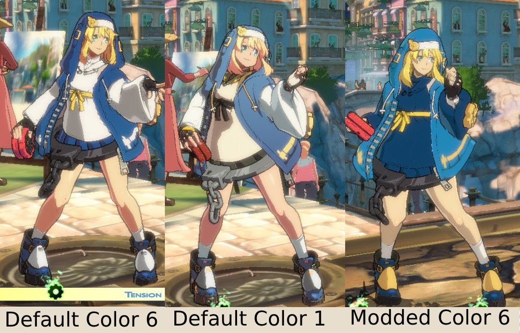 Different Color Blue Bridget - color 6 Mod for GUILTY GEAR -STRIVE ...