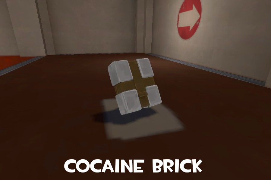 Cocaine brick as a Medium Health Kit Mod for Team Fortress 2 | TF2 Mods