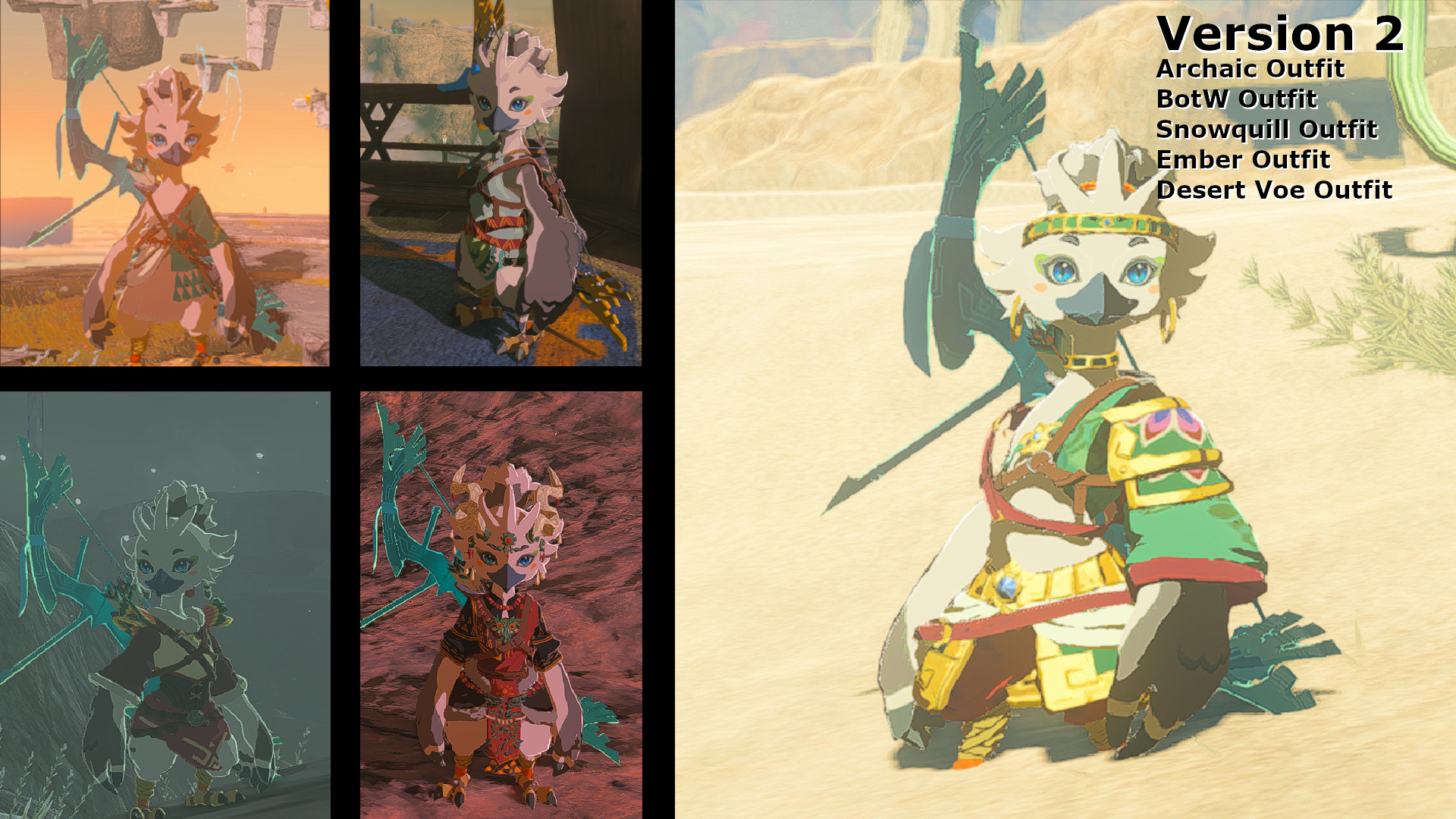 Tulin's Alternate Outfits Mod for The Legend of Zelda: Tears of the ...