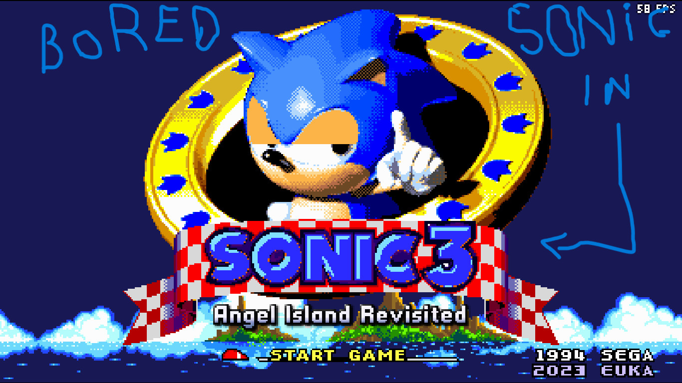 Bored Sonic in Sonic 3 A.I.R Mod for Sonic 3 A.I.R. | S3AIR Mods