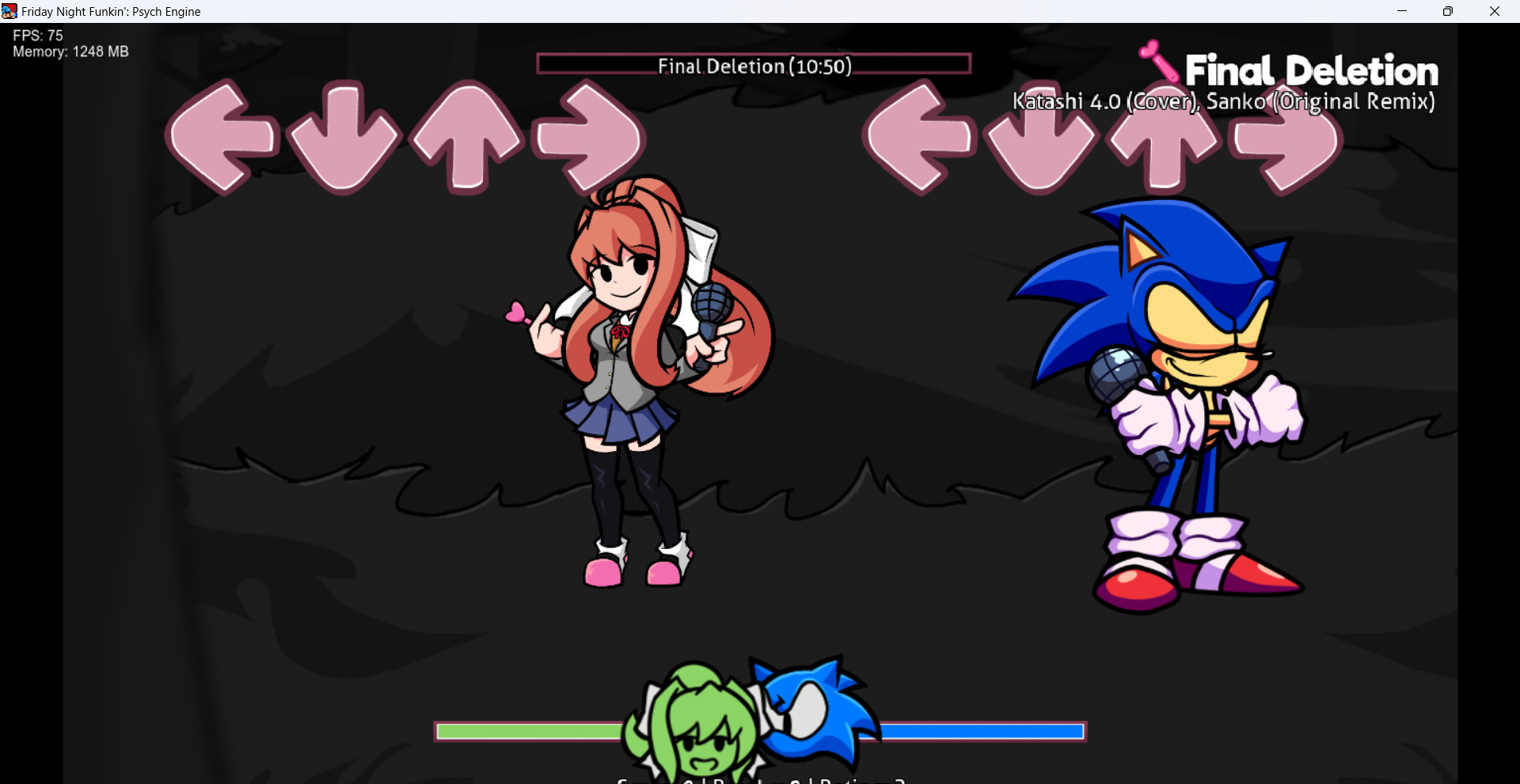 Monika.EXE VS Sonic.EXE Final Escape Sanko Mix Mod for Friday Night ...