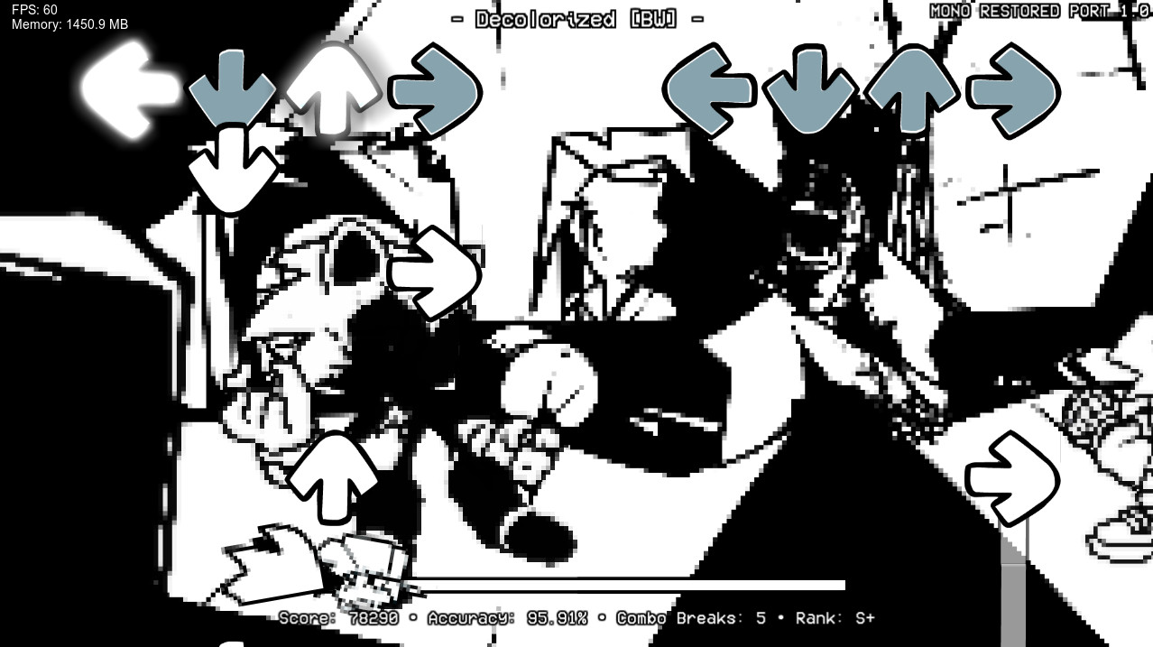 MONO.BW RESTORED PORT Mod for Friday Night Funkin' | FNF Mods