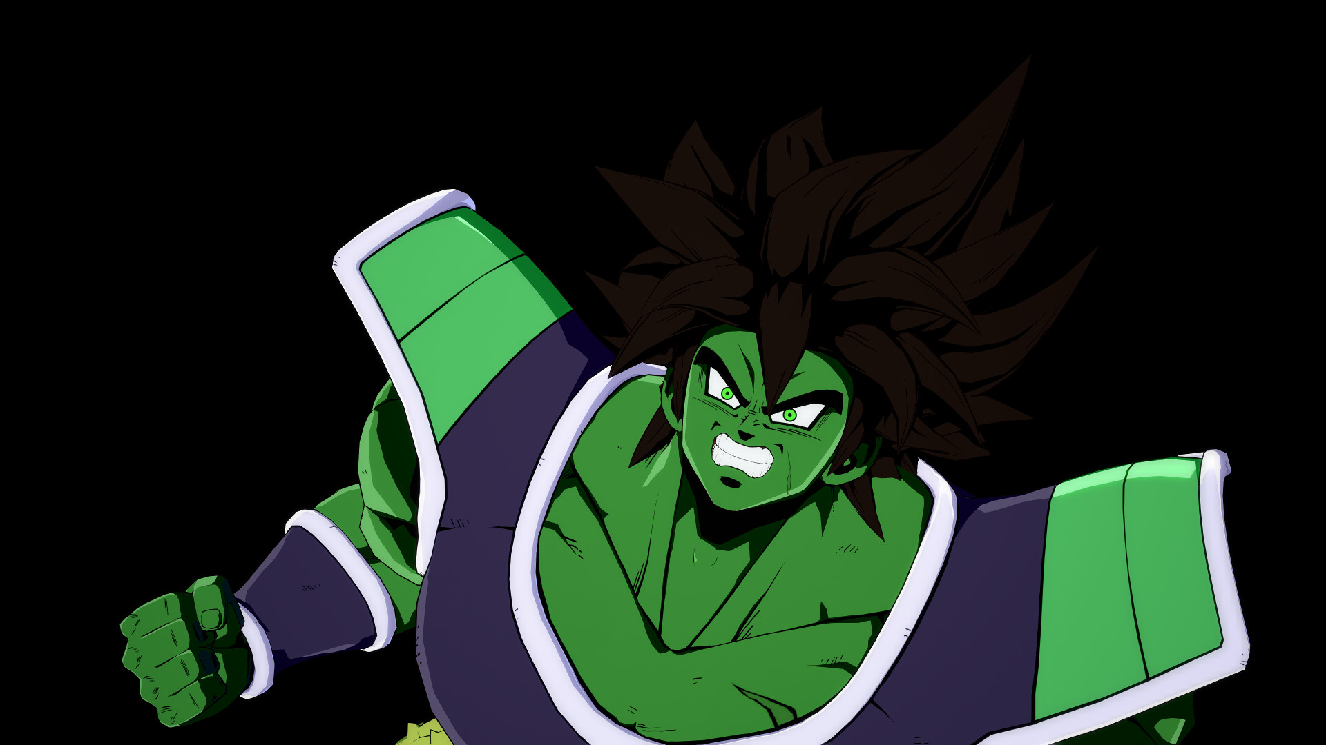 Hulk-styled Super Broly recolor Mod for Dragon Ball FighterZ | DB:FZ Mods