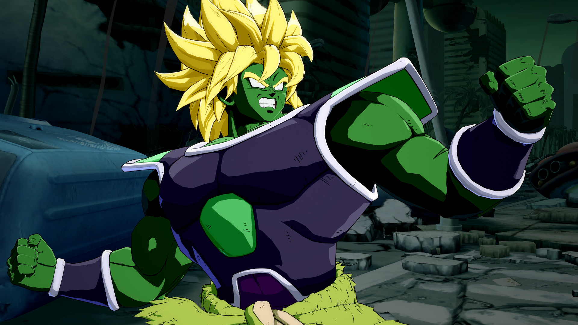 Hulk-styled Super Broly recolor Mod for Dragon Ball FighterZ | DB:FZ Mods