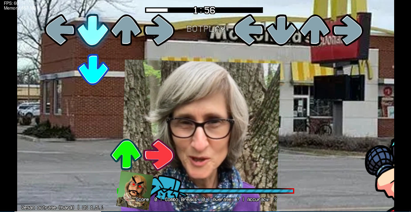Vs The Vegan Teacher! Mod for Friday Night Funkin' | FNF Mods