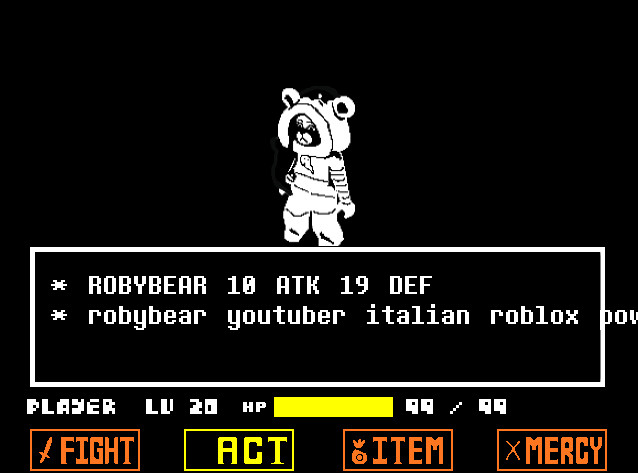 unitale: robybear fight Mod for Create Your Frisk (Unitale ...