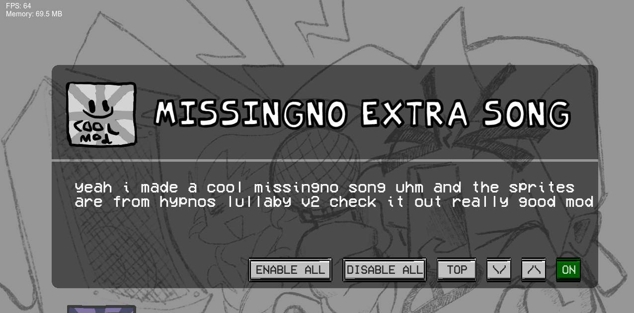 Missingno extra song Mod for Friday Night Funkin' | FNF Mods