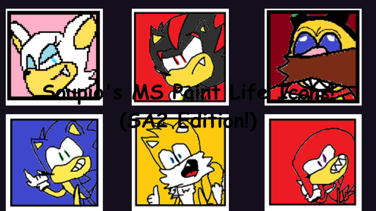 Soupio's MS Paint Life Icons (SA2 Edition) Mod for Sonic Adventure 2 ...