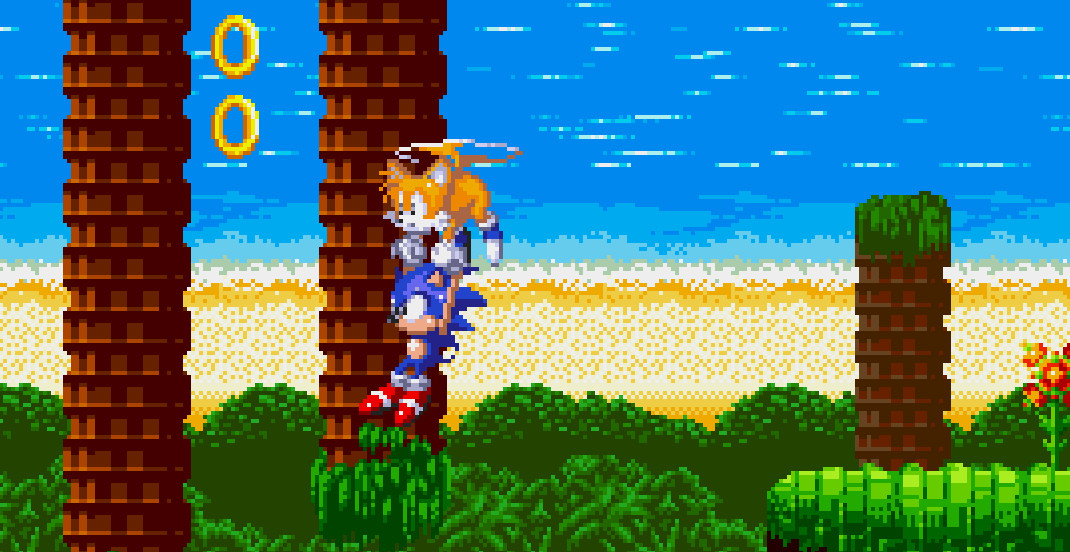 Blue Shoes Tails Mod for Sonic Triple Trouble 16 bit | Sonic TT Mods