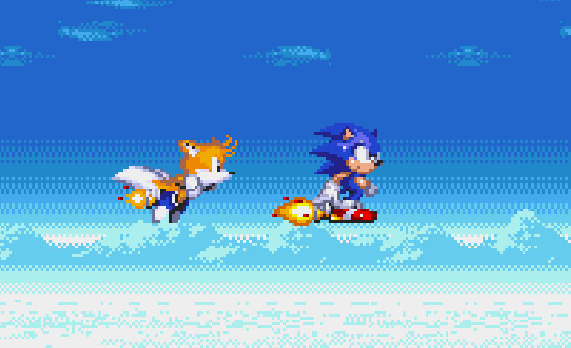 Blue Shoes Tails Mod for Sonic Triple Trouble 16 bit | Sonic TT Mods