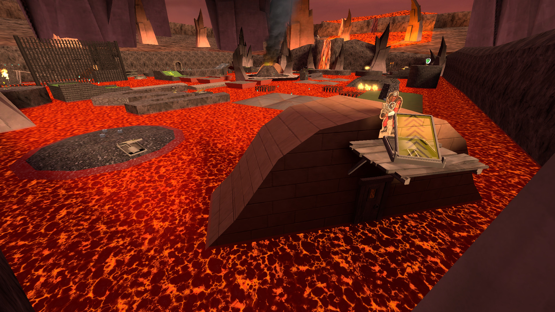 dm_lava-land Mod for Open Fortress | OF Mods