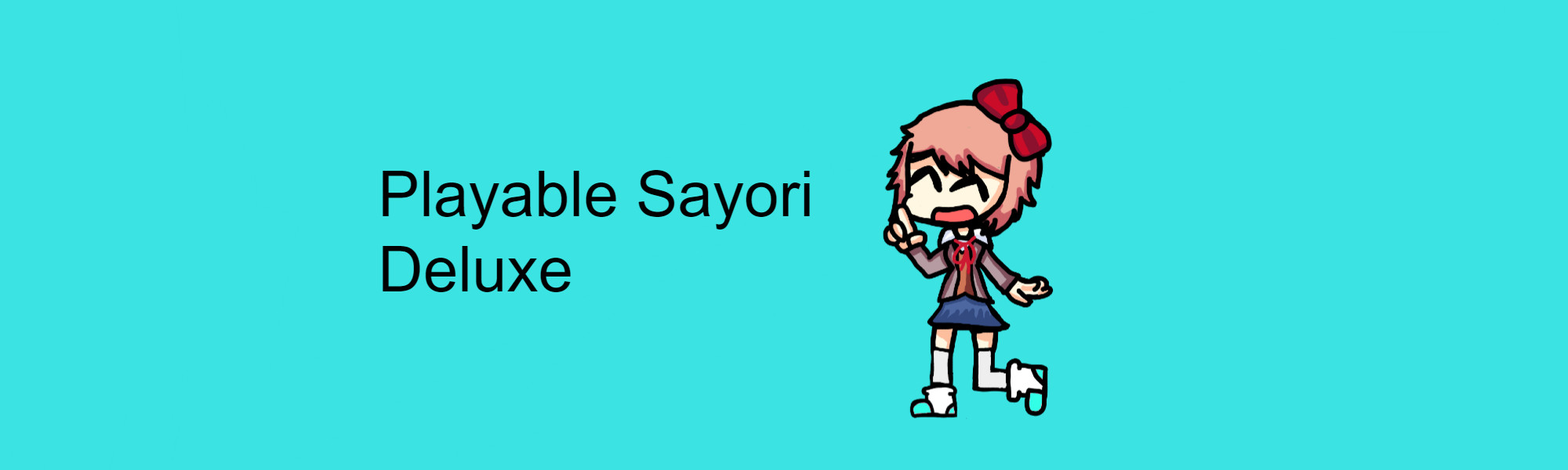 Playable Sayori Deluxe Mod for Friday Night Funkin' | FNF Mods