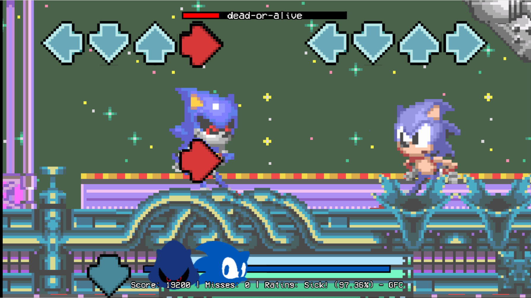 1up|Dead Or Alive + Sonic.exe Song | Playable Mod for Friday Night Funkin' | FNF Mods