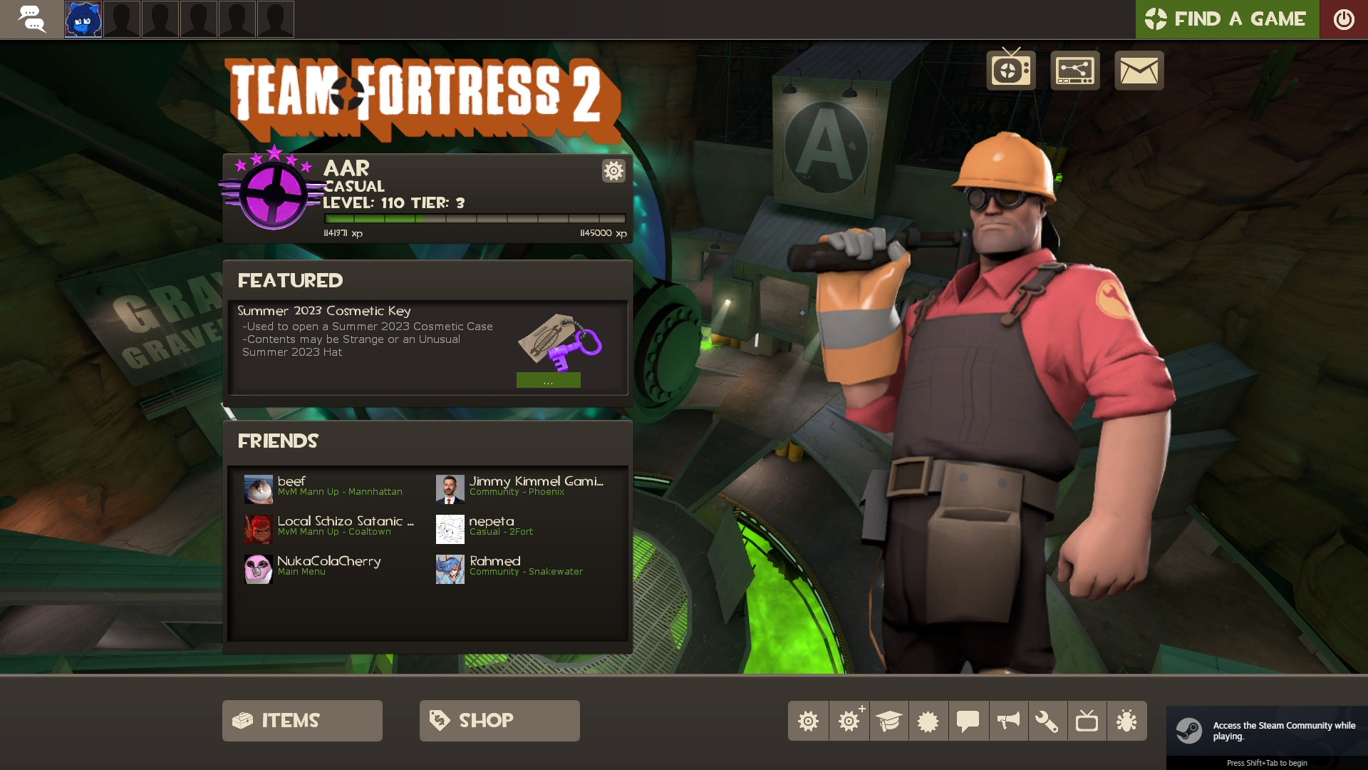 Summer 2023 Main Menu Background Maps Mod for Team Fortress 2 | TF2 Mods