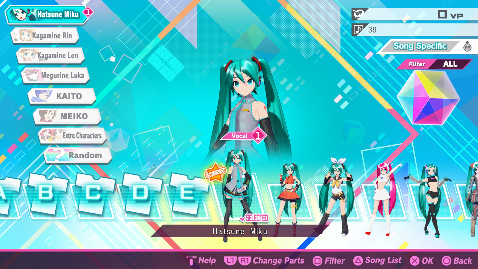 Swap Customization Buttons Mod for Hatsune Miku: Project DIVA Mega Mix+ ...