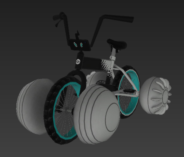 Black & White Rotom Bike Recolor Mod for Pokemon Sword & Shield | SWSH Mods
