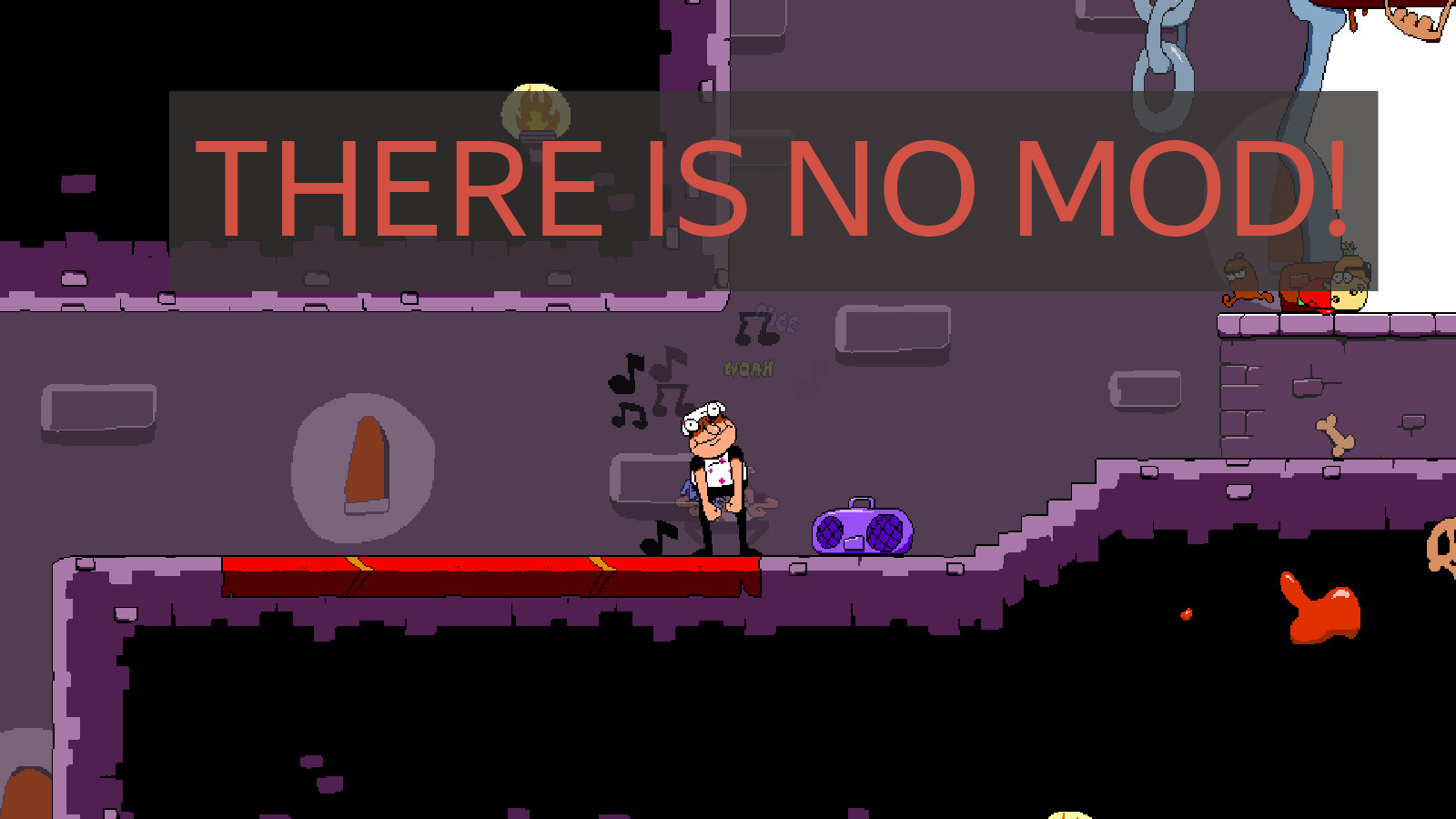 there is no mod! Mod for Pizza Tower | PT Mods