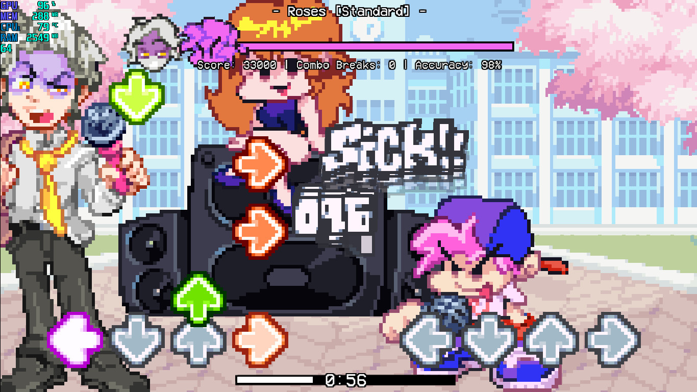 Combo, Rating and MS on camGame Mod for Friday Night Funkin' | FNF Mods