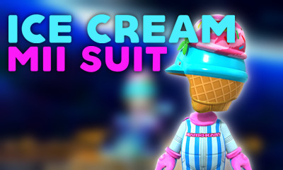 Ice Cream Mii Racing Suit Mod for Mario Kart 7 | MK7 Mods