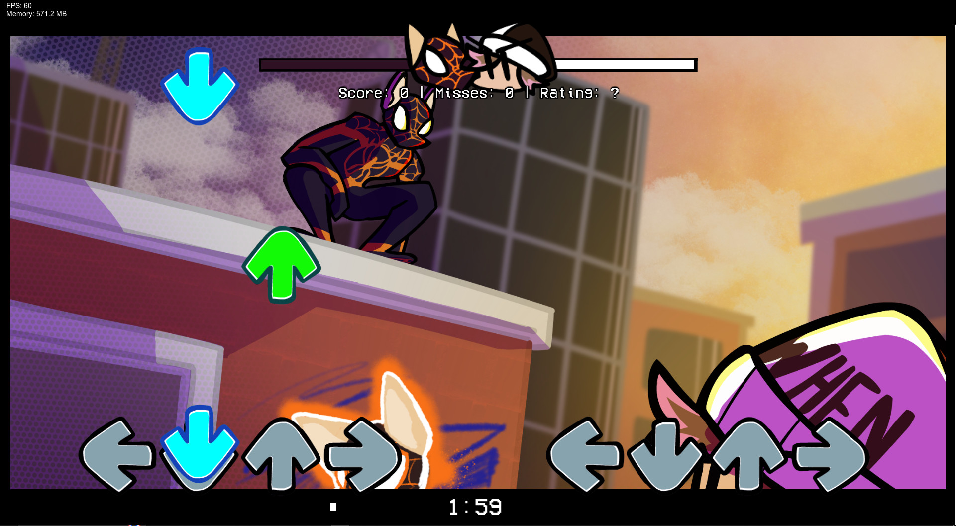 Teserex "One Shots": NOT HIM Mod for Friday Night Funkin' | FNF Mods