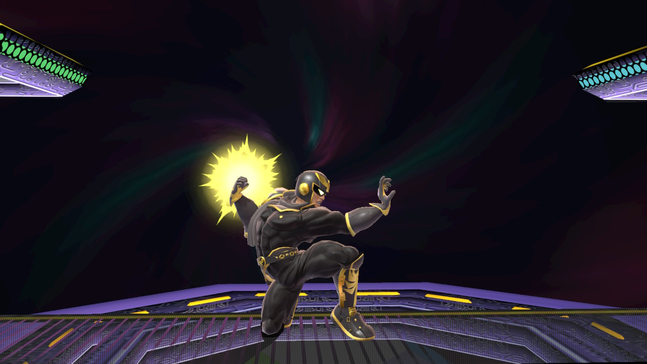 Yellow Flames Effect Captain Falcon Mod for Super Smash Bros. Ultimate ...