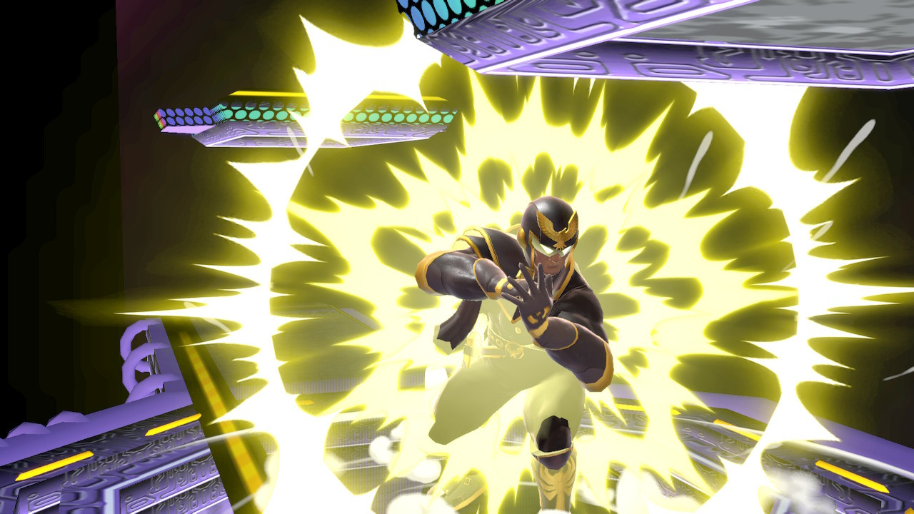 Yellow Flames Effect Captain Falcon Mod for Super Smash Bros. Ultimate ...