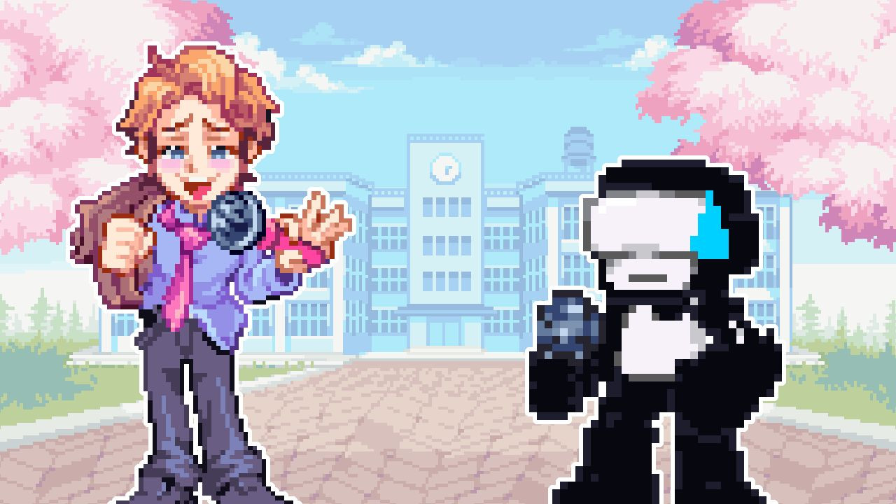 Down Bad but Senpai and Tankman/Captain Sing It Mod for Friday Night ...