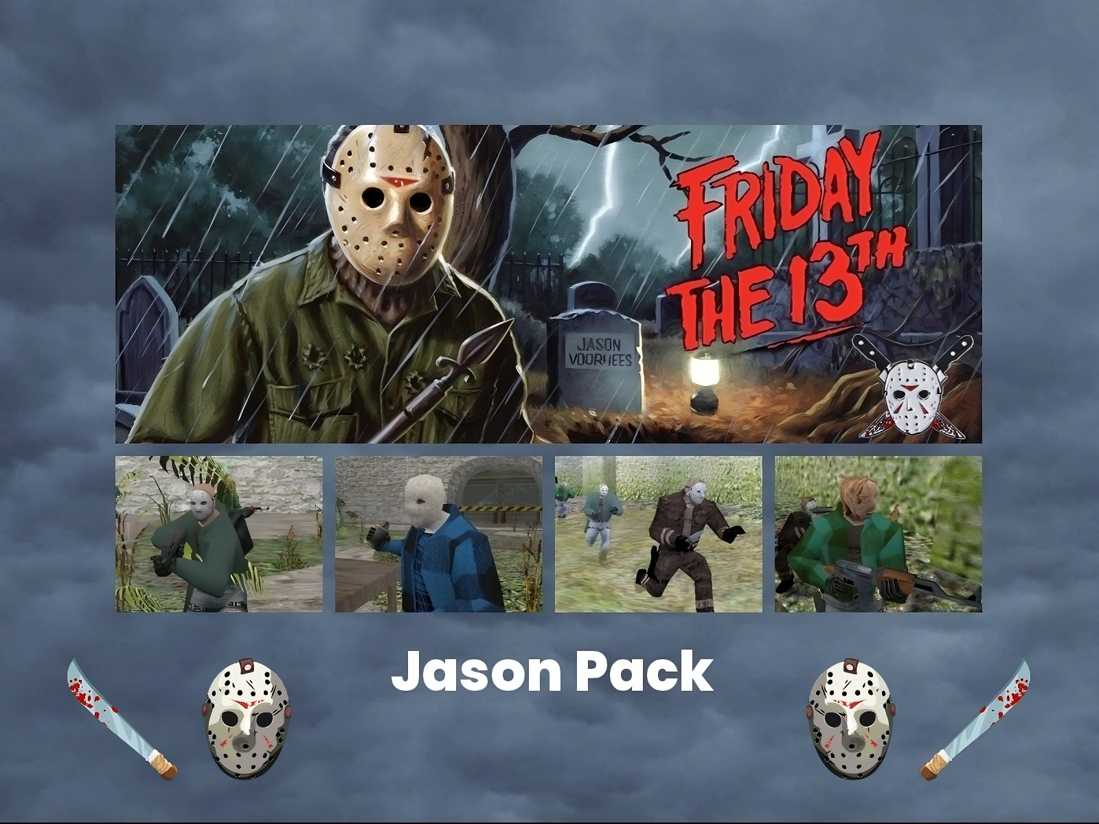 Jason Pack (Friday The 13th) Mod for Counter-Strike 1.6 | CS1.6 Mods