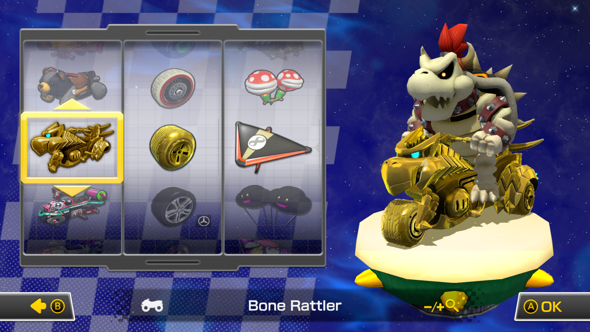 Golden Bone Rattler Mod for Mario Kart 8 Deluxe | MK8D Mods
