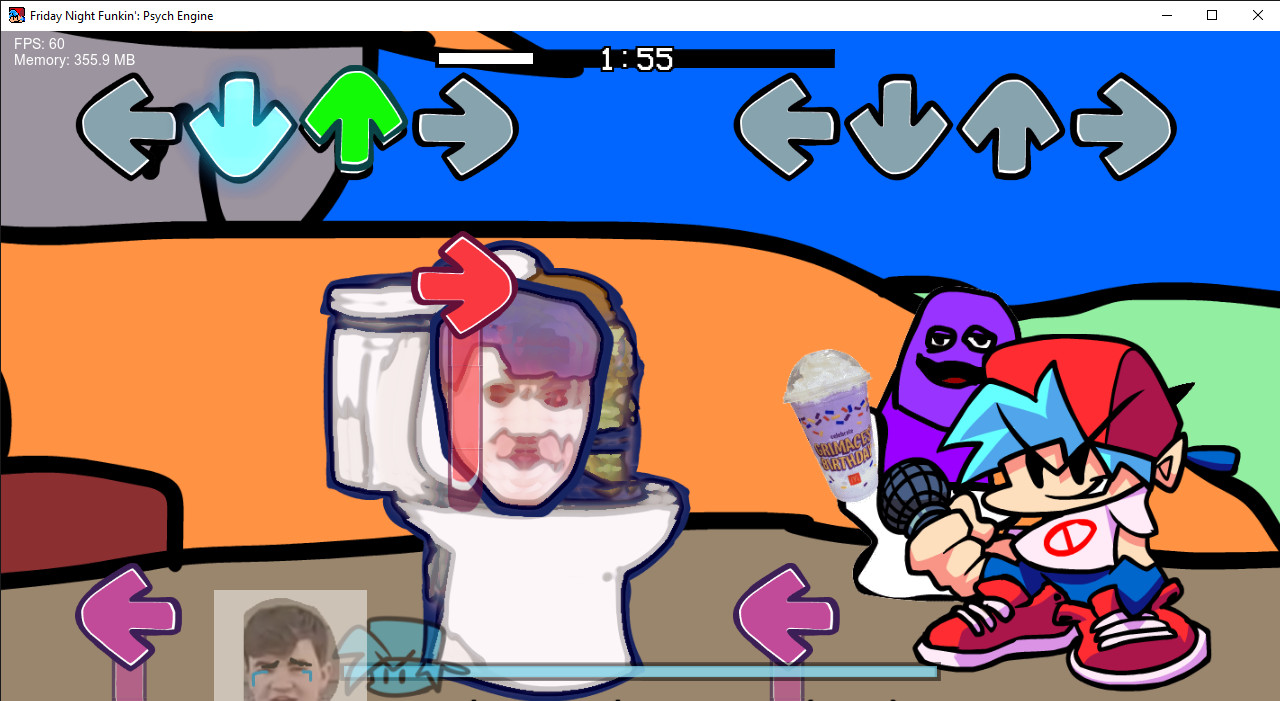 skibidi grimace toilet Mod for Friday Night Funkin' | FNF Mods