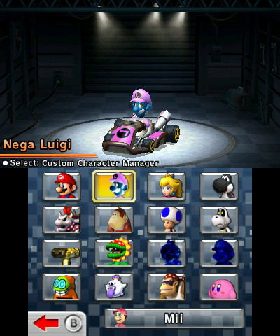 Mario Kart 7 Characters Waluigi