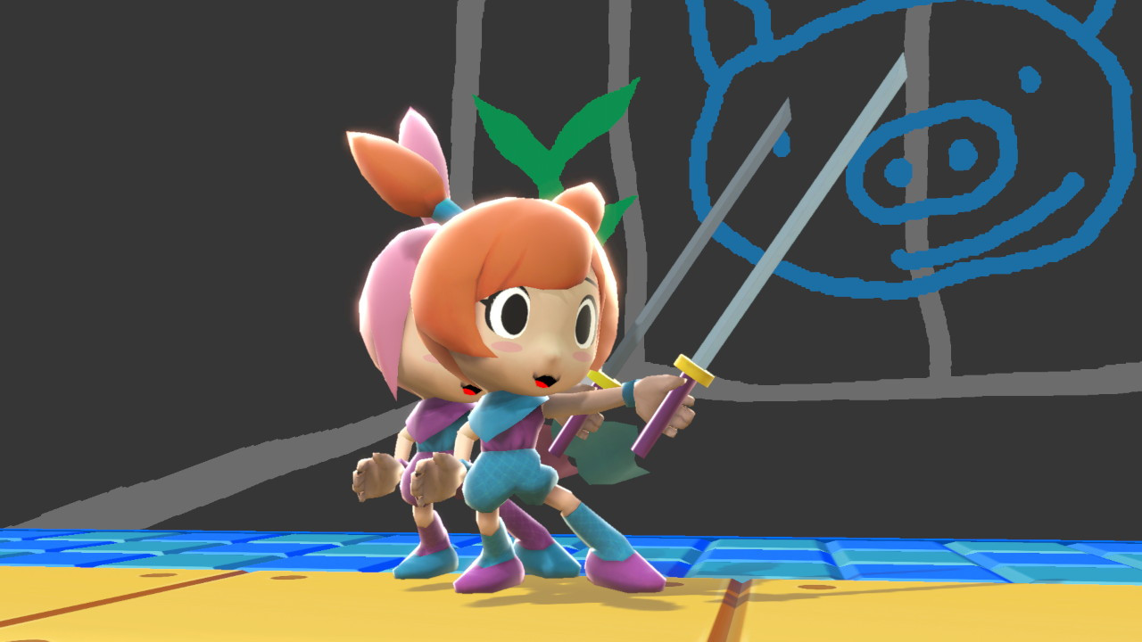 Kat and Ana (WarioWare) Mod for Super Smash Bros. Ultimate | SSBU Mods