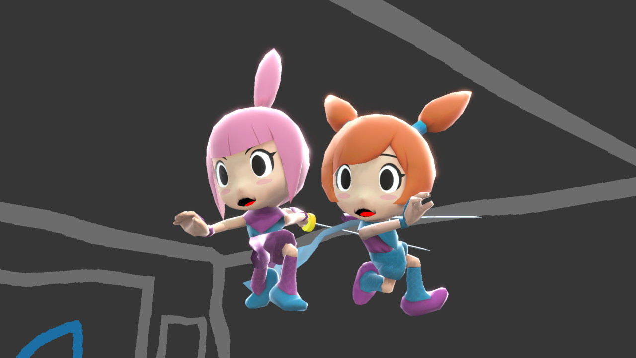 Kat and Ana (WarioWare) Mod for Super Smash Bros. Ultimate | SSBU Mods