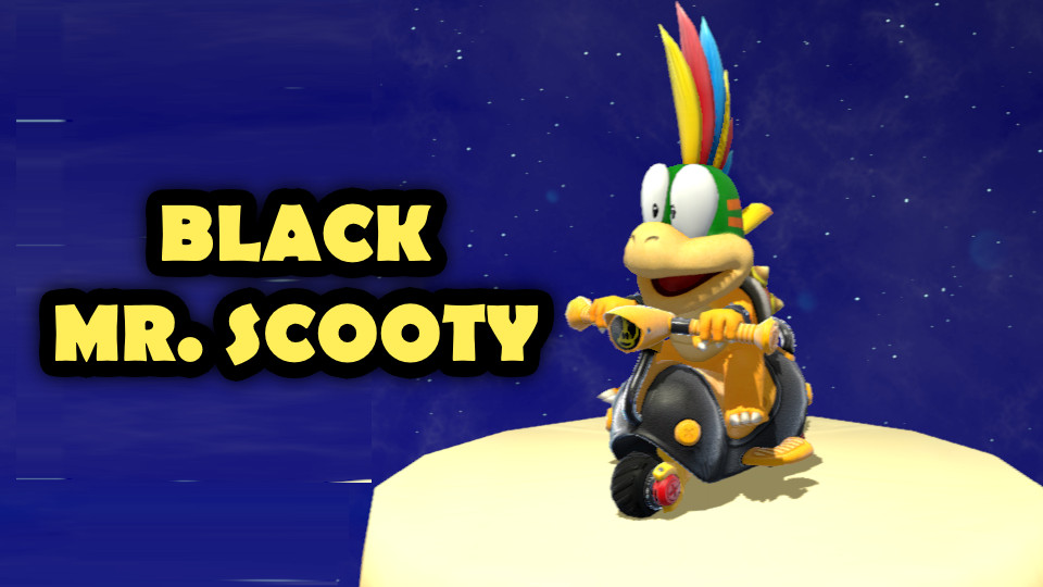 Black Mr. Scooty Mod for Mario Kart 8 Deluxe | MK8D Mods