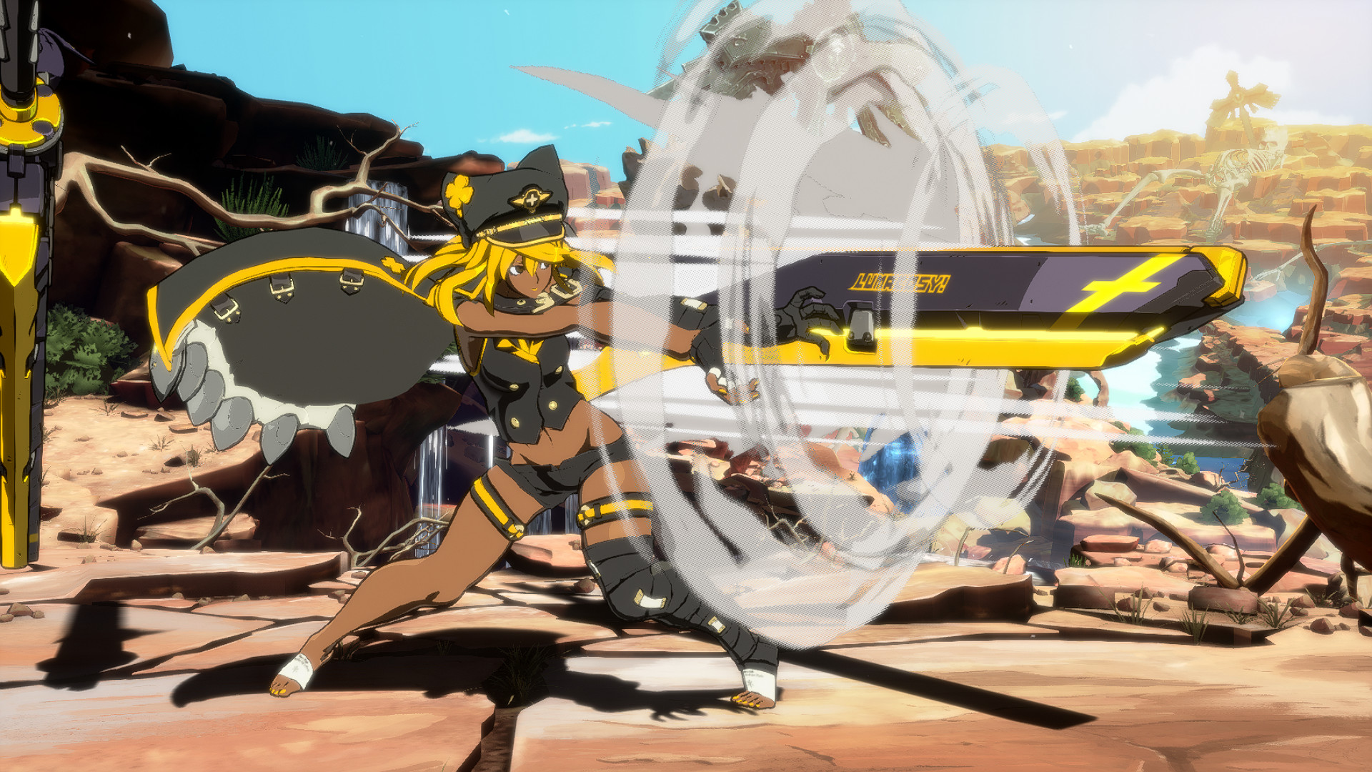 Black & Yellow Ramlethal Recolor Mod for GUILTY GEAR -STRIVE- | GGST Mods