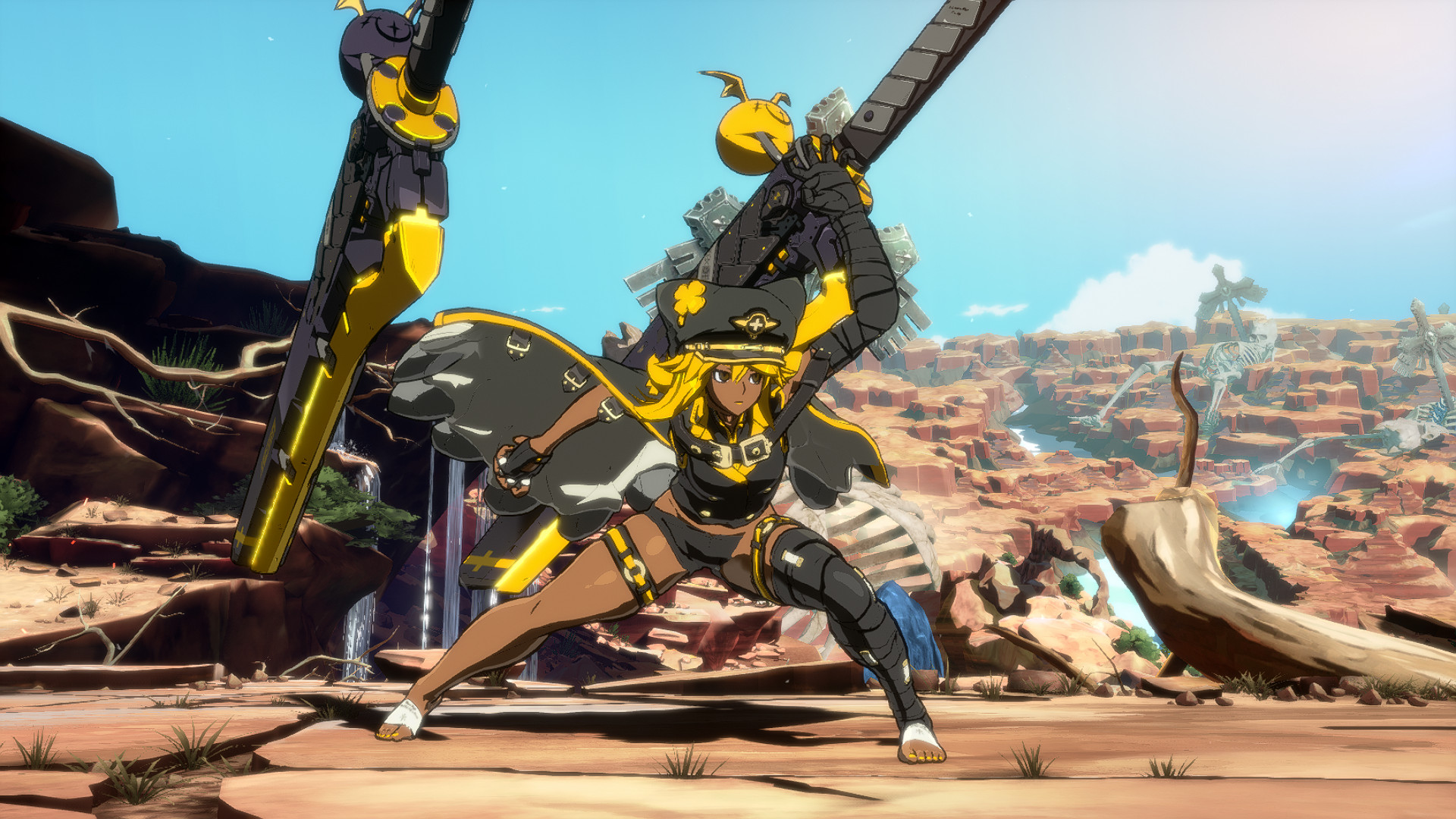 Black & Yellow Ramlethal Recolor Mod for GUILTY GEAR -STRIVE- | GGST Mods