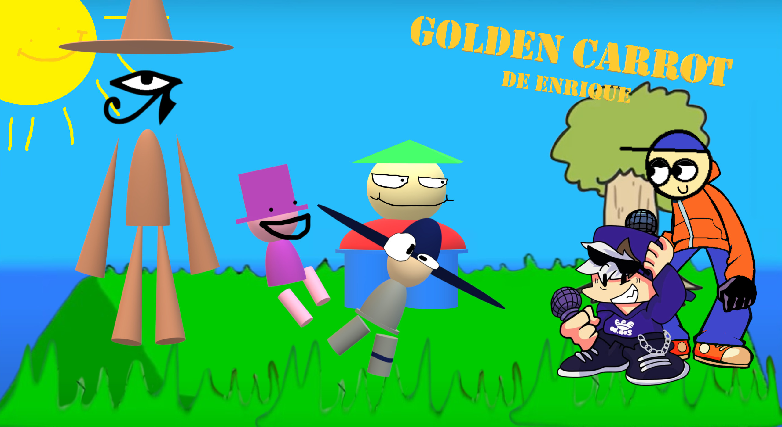 golden carrot de Enrique Mod for Friday Night Funkin' | FNF Mods