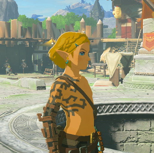 Zelda's hair for link Mod for The Legend of Zelda: Tears of the Kingdom ...