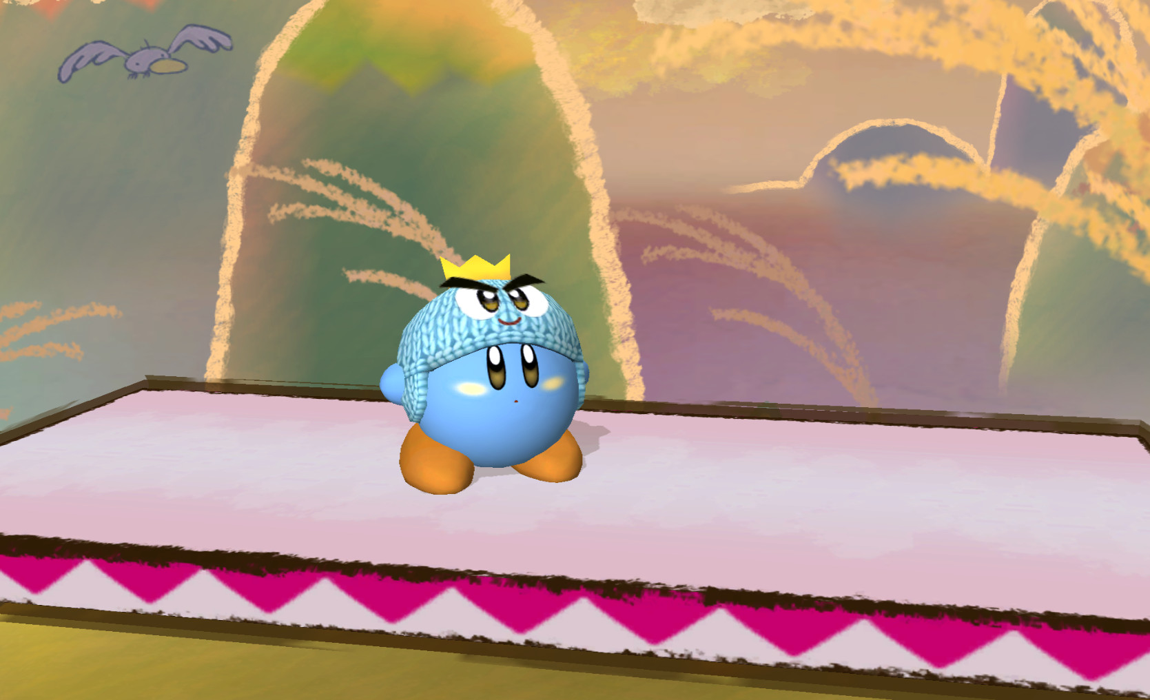 Prince Fluff Beanie Kirby Mod for Super Smash Bros. Brawl | Brawl Mods