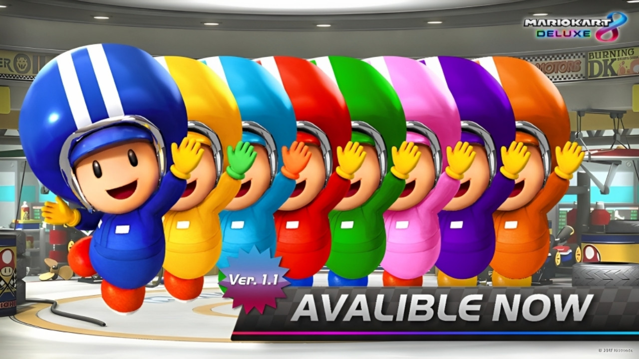 Toad (Pit Crew) [w/Tour animations] Mod for Mario Kart 8 Deluxe | MK8D Mods