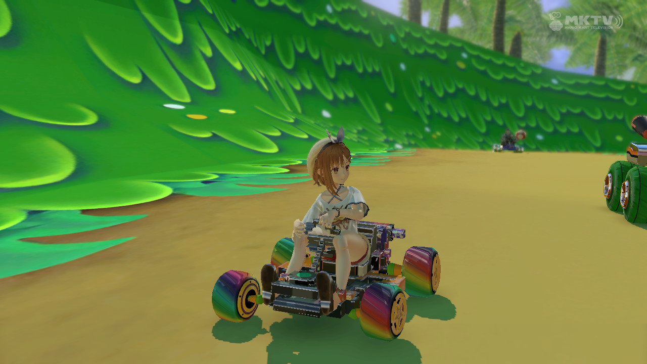 RYZA from Atelier Ryza over PGold Peach Mod for Mario Kart 8 | MK8 Mods