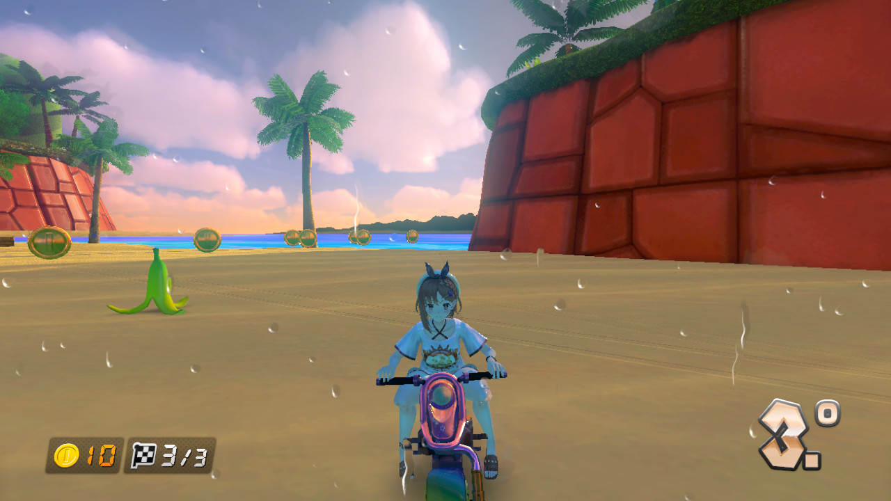 RYZA from Atelier Ryza over PGold Peach Mod for Mario Kart 8 | MK8 Mods