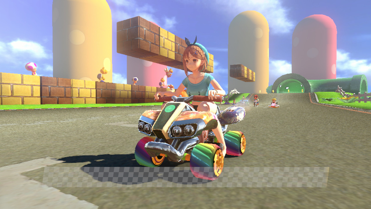 RYZA from Atelier Ryza over PGold Peach Mod for Mario Kart 8 | MK8 Mods