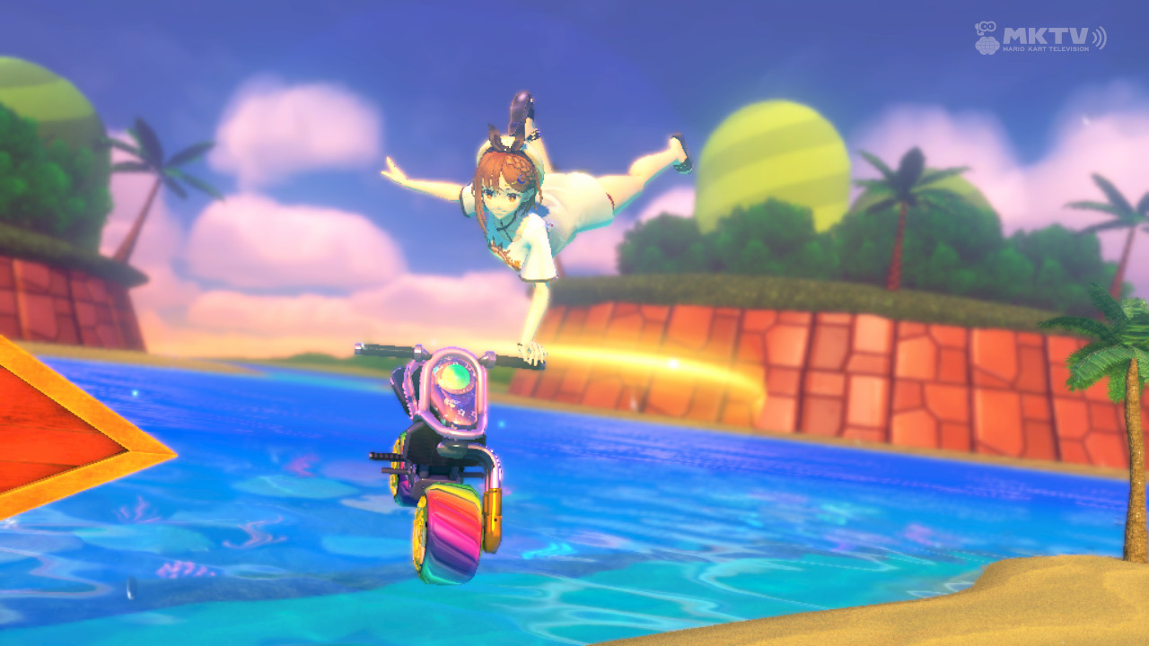 RYZA from Atelier Ryza over PGold Peach Mod for Mario Kart 8 | MK8 Mods