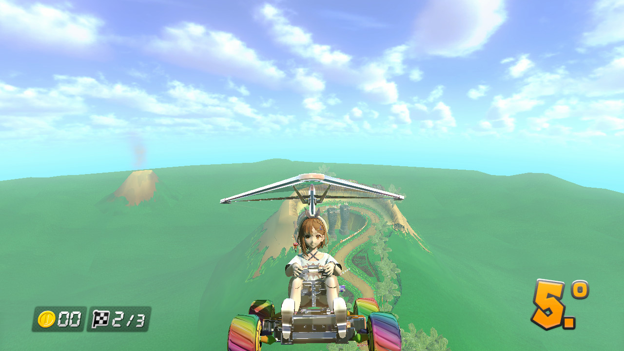 RYZA from Atelier Ryza over PGold Peach Mod for Mario Kart 8 | MK8 Mods