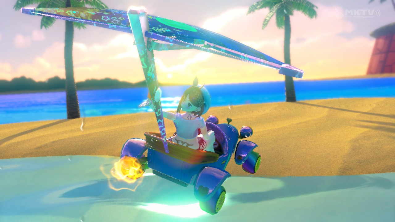 RYZA from Atelier Ryza over PGold Peach Mod for Mario Kart 8 | MK8 Mods