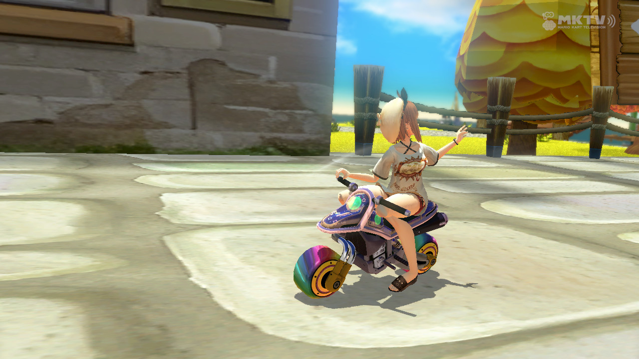 RYZA from Atelier Ryza over PGold Peach Mod for Mario Kart 8 | MK8 Mods